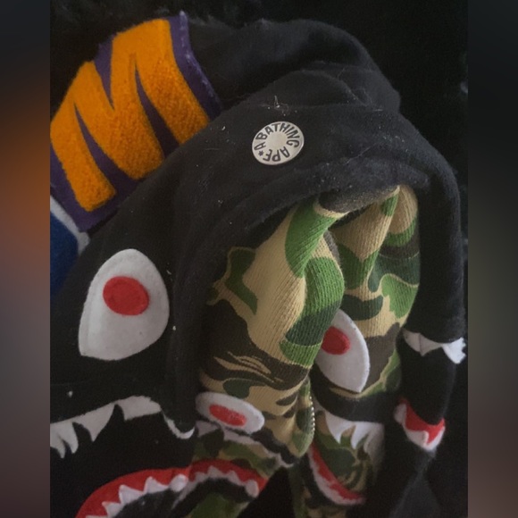 Bape | Shirts | Bape Camouflage Fullzip Hoodies 2 Hoods | Poshmark